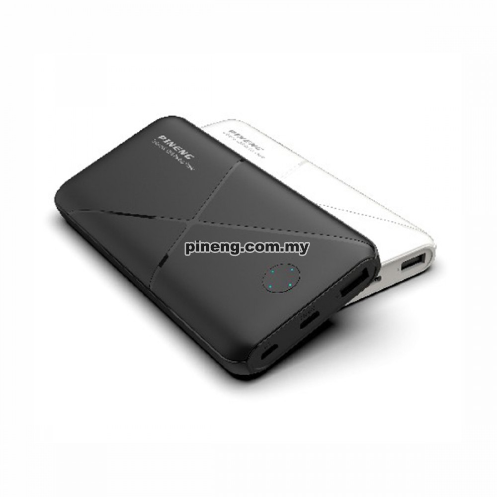 PINENG PN973 Power Bank, 10000mAh, 2 Input, 1 Output, White Color