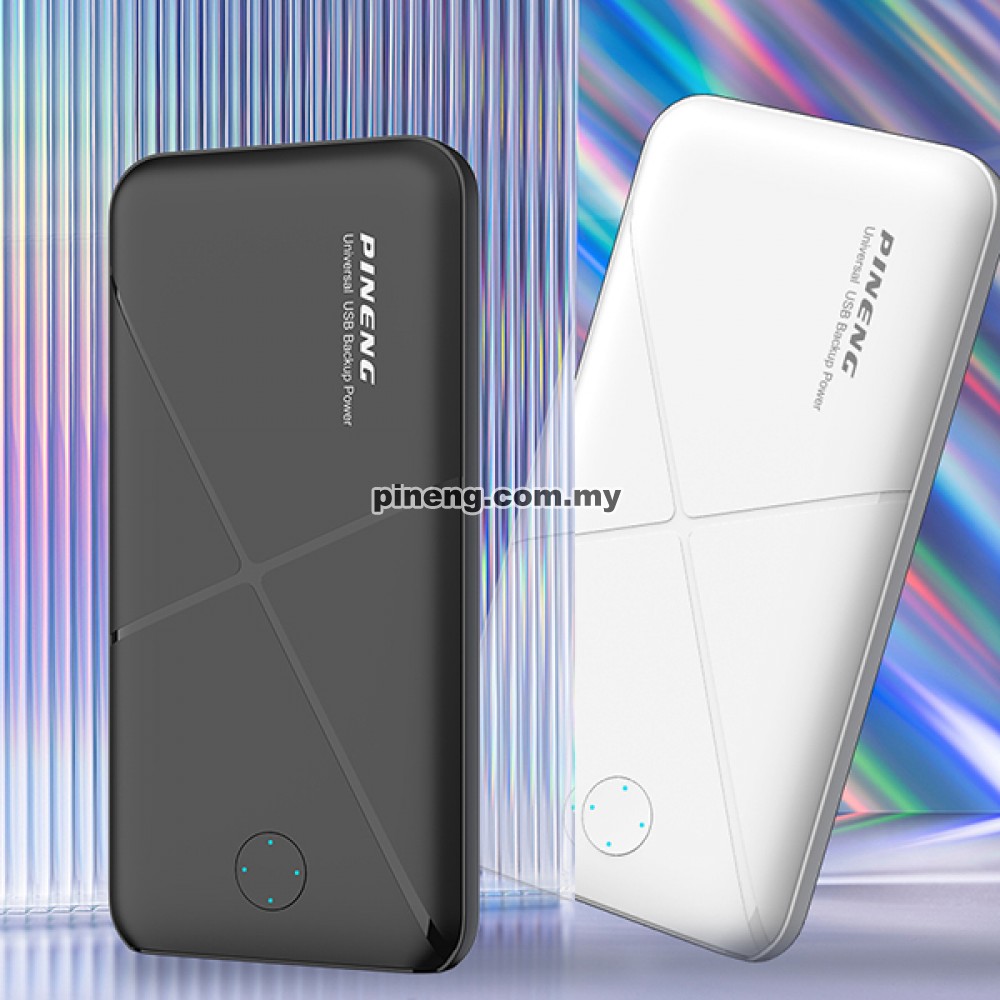 PINENG PN973 Power Bank, 10000mAh, 2 Input, 1 Output, White Color