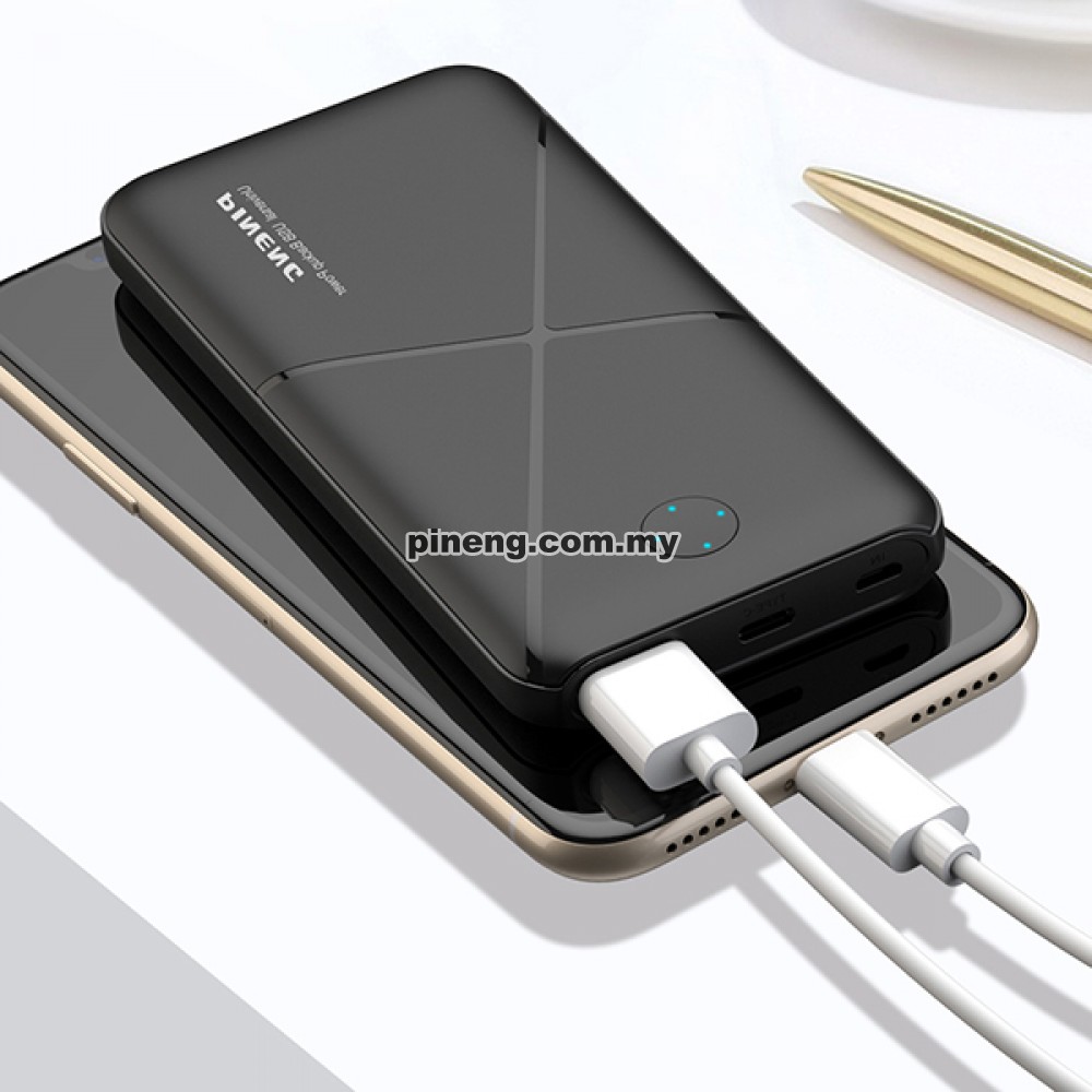 PINENG PN973 Power Bank, 10000mAh, 2 Input, 1 Output, White Color